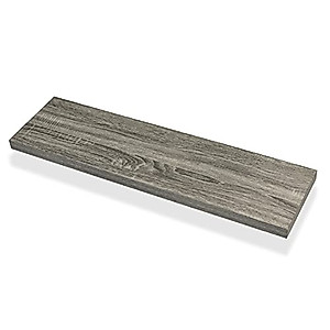 LTL Home Products WSAVLN1036AK Avalon Floating Wall Shelf Kit, 10" x 36" x 1.5", Ash Oak