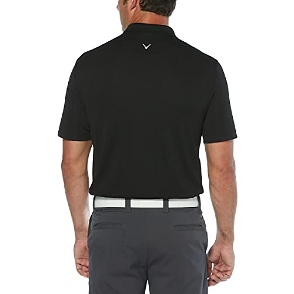 Callaway Men's Short Sleeve Core Performance Golf Polo Shirt with Sun Protection (Size Small-4X Big & Tall), Black, XX-Large
