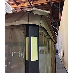 Garden Winds Grand Resort Audio Gazebo Replacement Canopy Top Cover - RipLock 350