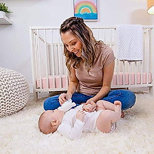 Comfy Cubs Organic Bamboo Baby Washcloths, 6 Pack, Ultra-Soft Organic Fabric, Gentle on Sensitive Skin for Face and Body, Plush, Super Absorbent for Girls and Boys