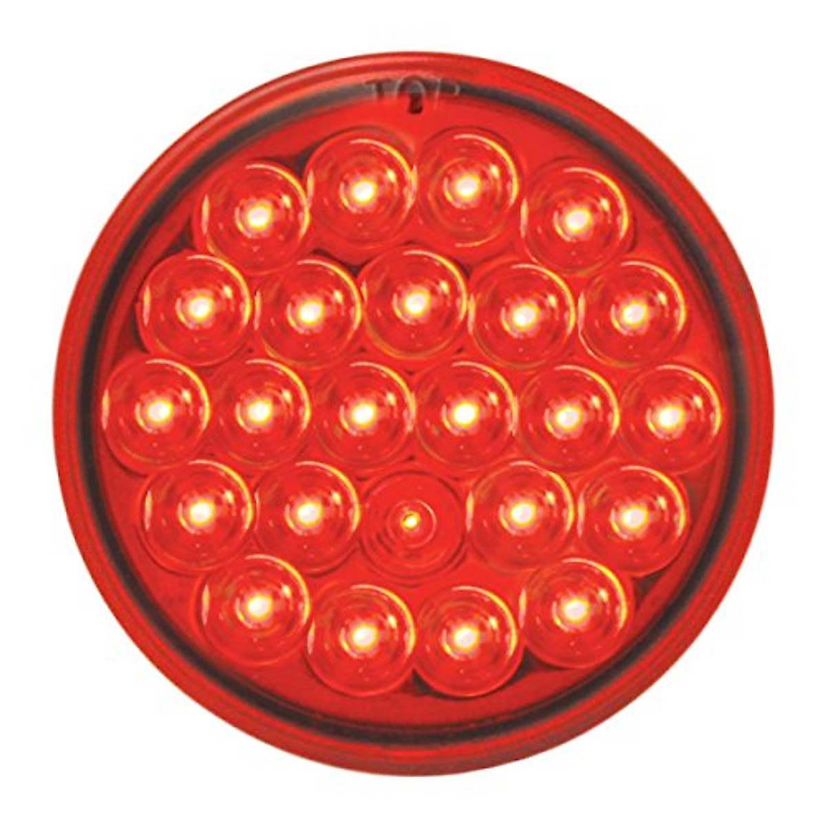 Grand General 78273BP Red 4" Round Pearl 24-LED Stop/Turn/Tail Sealed Light