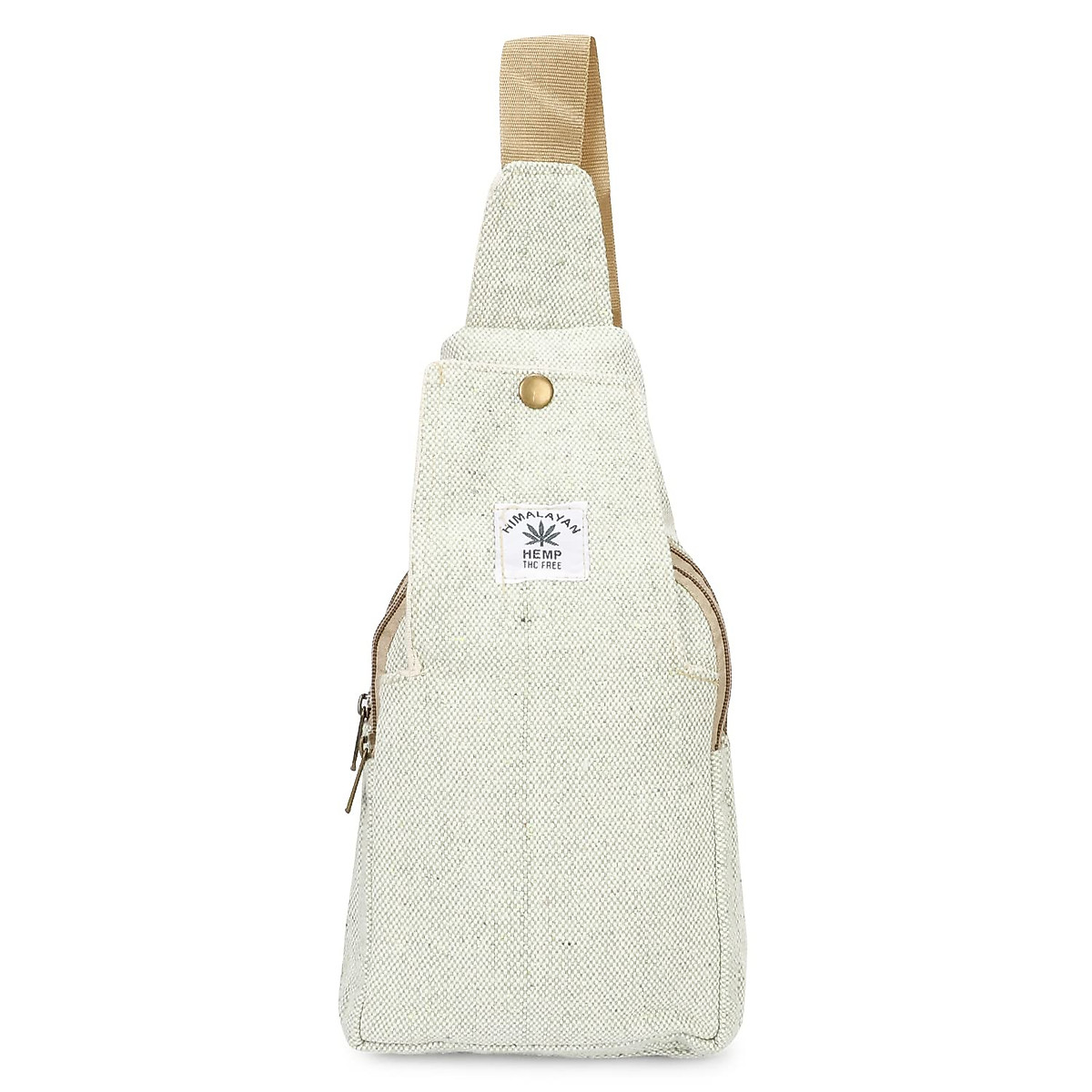 LONGING TO BUY Hemp Sling Backpack- Hemp Cross body Bag- Hemp Shoulder Backpack Adjustable Strap for Men & Women (Green)