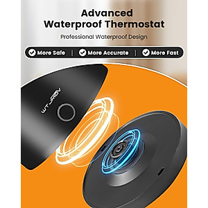 WTJMOV Electric Kettle Stainless Steel, 1.0L Small Water Boiler 1200W Fast Boiling, Double Wall Tea Kettle Pot Automatic Shut Off, Durable Coffee & Tea Maker/Warmer/Heater Black