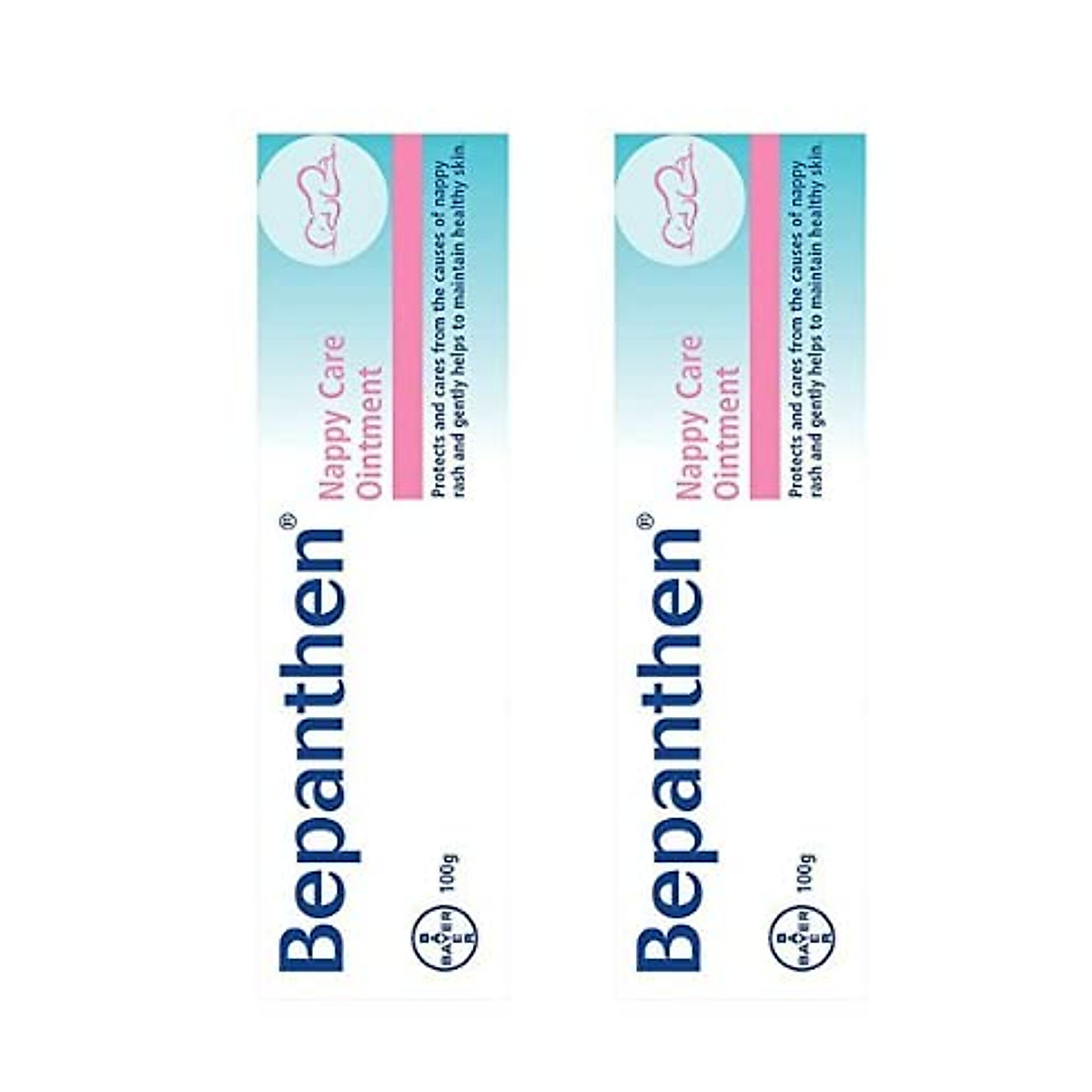 Bepanthen Diaper(Nappy) Care Ointment, 3.52 Ounce (Pack of 2)