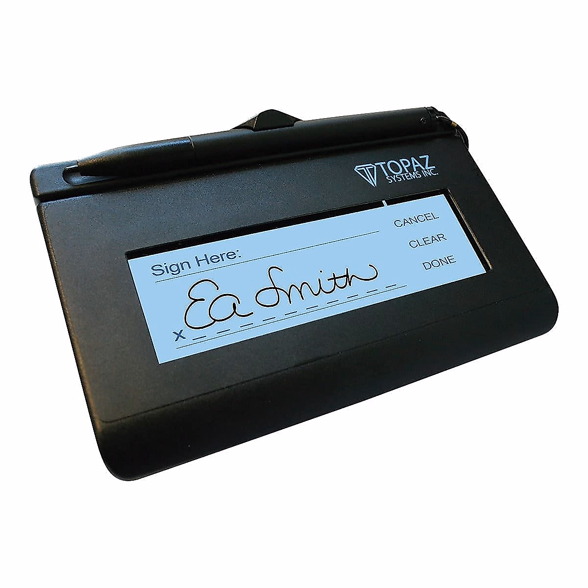 Topaz SignatureGem T-LBK462-HSB-R 1X5 Backlit LCD Signature Capture Pad USB Connection