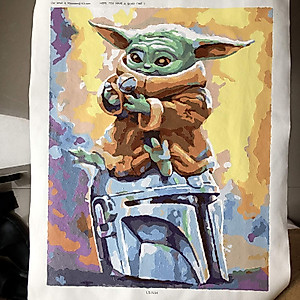 DIY Paint by Numbers for Adults Beginner, Adult Paint by Number Kits on Canvas Number Painting for Adults Star Wars Acrylic Painting Kit, Easy Paint by Numbers for Kids Ages 8-12 Hobbies for women