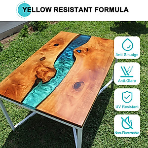 JDiction Epoxy Resin Clear High Gloss Epoxy Resin Deep Pour 1 Gallon Art Resin for Jewelry Casting, Table Top, Wood and Mold Crafts