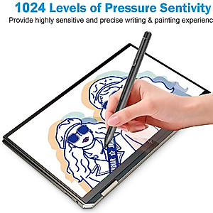Genuine Digital Stylus Pen for HP Envy x360/Pavilion x360/Spectre x360 2-in-1 Touch Screen Laptops, Support MPP 1.51 Tilt Pen with 1024 Pressure Sensitivity