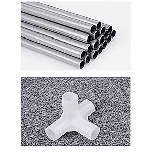 GOODSILO 6 Layer 12 Shelf Dual Rows Shoe Rack Shoe Storage Organizer Shoe Closet Cabinet with Fabric Cover for 36 Regular Size Pair Shoes, Bedroom, Wardrobe, Hallway, Entryway Coffee