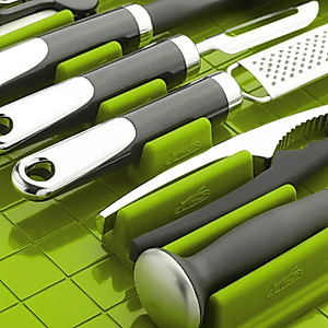 KMN Home DrawerDecor Lime Customizable Drawer Organizer 21 Piece Deluxe Starter Kit