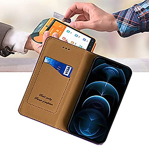 Fansipro Wallet Folio Case for Oppo Reno 2 F, Premium PU Leather Slim Fit Cover for Reno 2 F, 1 Card Slot, Unique Design, Purple