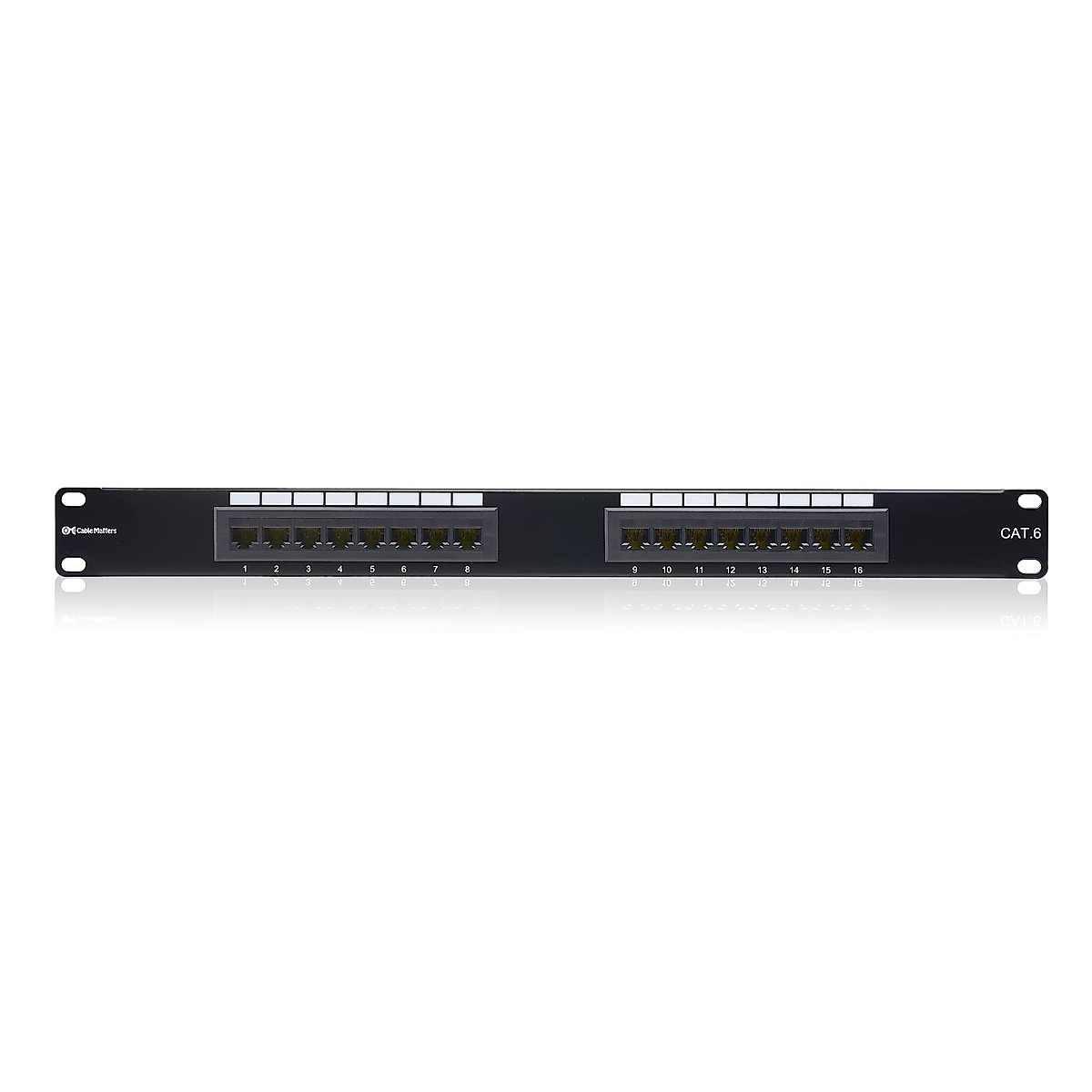 Cable Matters UL Listed Rackmount or Wall Mount 16 Port Patch Panel (RJ45 Patch Panel)