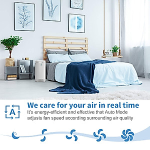True HEPA Filter Replacement of Smile Air Home Large Room Air Purifier, CADR: 320m³/h, Dimension: Outer Diameter of 7.87 inch, Inner Diameter of 5.71 inch, Height of 11.54 inch