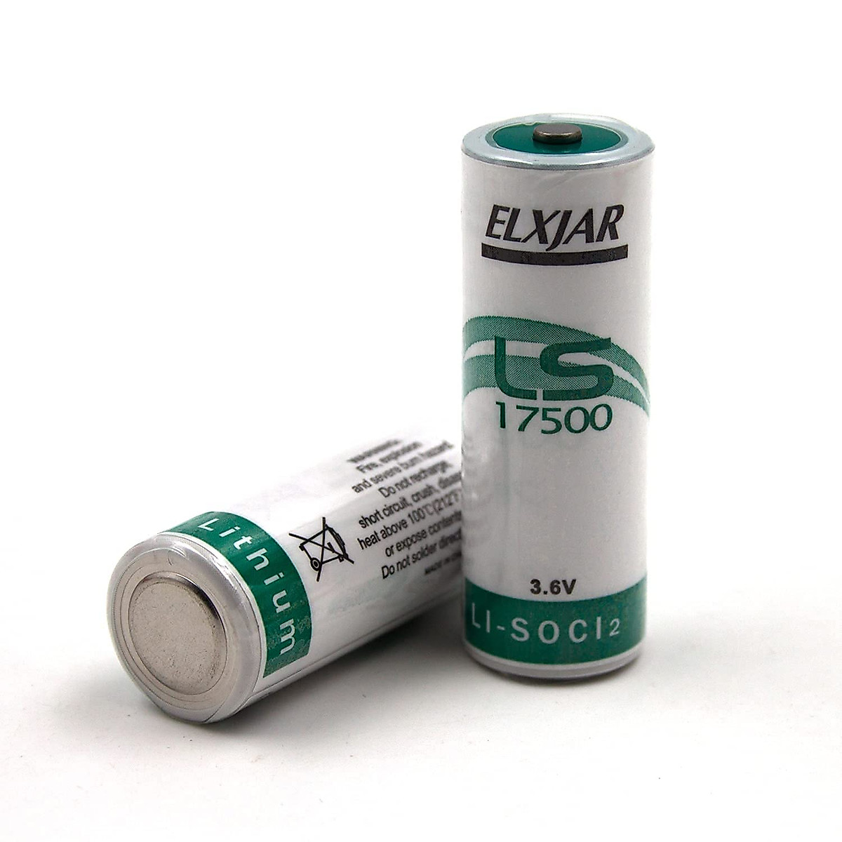 (5-Pack) 3.6V 3600mAh LS17500 Battery, Replacement for SAFT LS17500, Emergency Backup, Data Collection, AMR Add-ons, Smoke Alarms, Carbon Monoxide Detectors, Intrusion Sensors, Fleet Monitoring