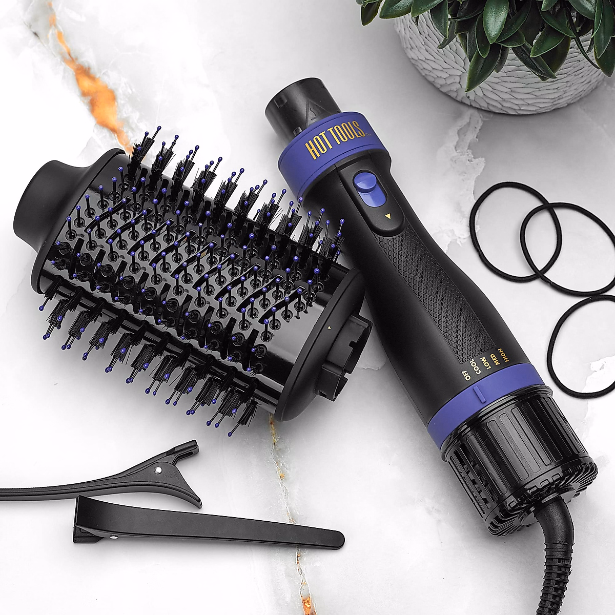 Hot Tools Pro Signature Detachable One Step Volumizer and Hair Dryer | Style, Dry & Brush (2.0 Large)