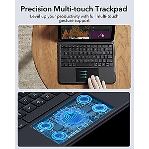 ESR Ascend Keyboard Case for iPad Air 11-Inch (2024 M2) & iPad Pro 11 (4th/3rd/2nd/1st Gen), iPad Air 5th/4th, Magnetic Detachable, Adjustable Portrait/Landscape Stand, Black