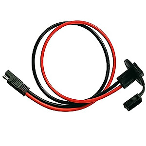 AYECEHI 10AWG SAE Cable,SAE to SAE Solar Weatherproof Socket Sidewall Port,SAE Cable Quick Disconnect Connect Solar Panel Mount Universal Flush Mountable Connector - 2ft/60cm