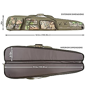 Allen Company Gear Fit Pursuit Shocker Turkey Shotgun Case, 52", Mossy Oak Obsession, Gray/White/Red (954-52)