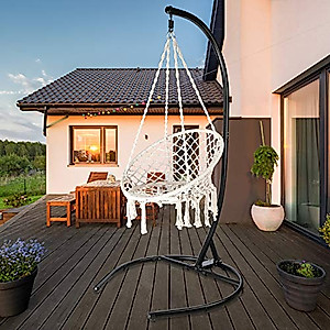 TheirNear Hanging Chair Stand (Stand Only), Hammock Chair Stand for Indoor Outdoor, Heavy Duty 330 Pound Weight Capacity