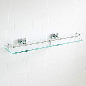 Signature Hardware 295795 Albury 19-5/8" Glass Bathroom Shelf