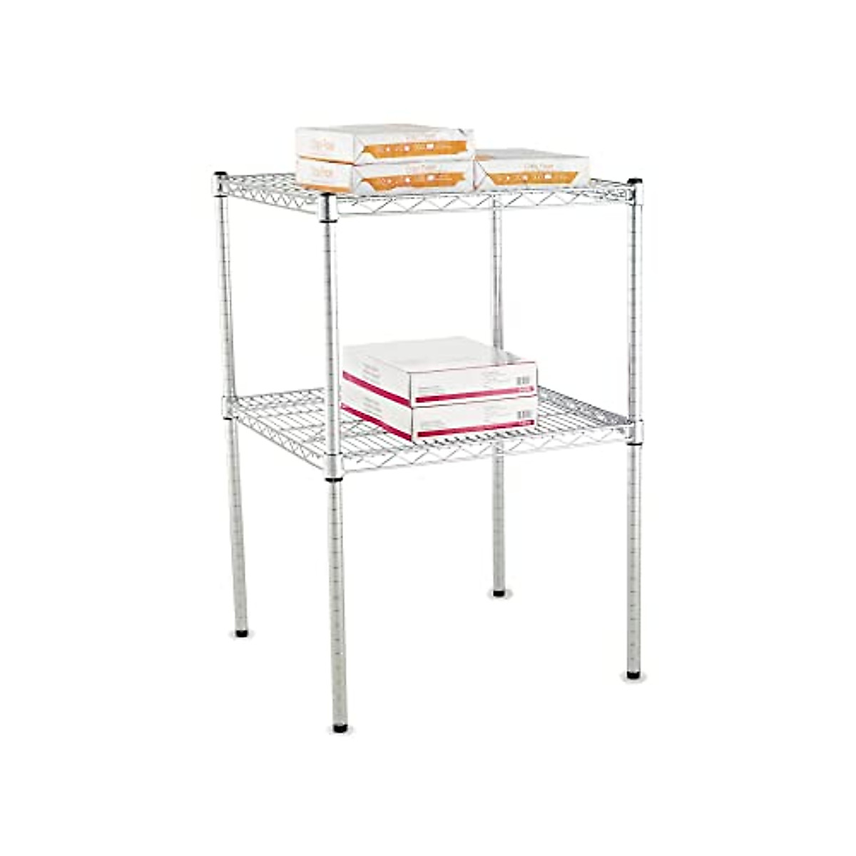 Alera ALE Stackable Posts For Wire Shelving, 36" High, Silver (Pack of 4)