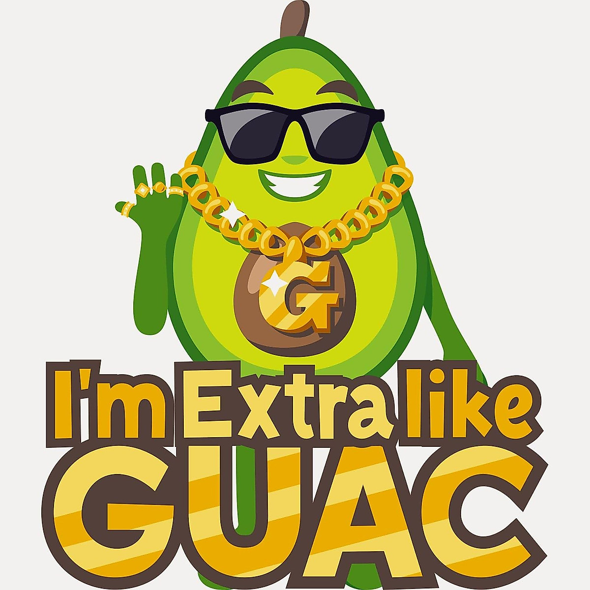 CafePress Emoji Avocado Extra Like Guac Unique and Funny Shot Glass
