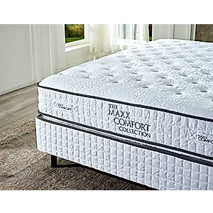 MAXX Sleep 11" Hybrid Mattress - Memory Foam Luxury Hybrid Mattress - 7-Zone Gorilla Pocket Spring System - 180 Night Trial - 11 Premium Layers - CertiPUR (Queen (U.S. Standard))