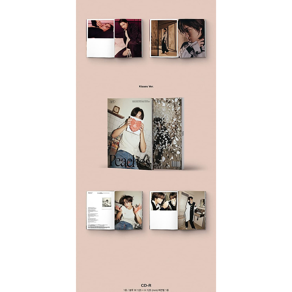 EXO Kai Peaches 2nd Mini Album Contents+Poster+Message Photo Card Set+Tracking Kpop Sealed (PHOTOBOOK B)