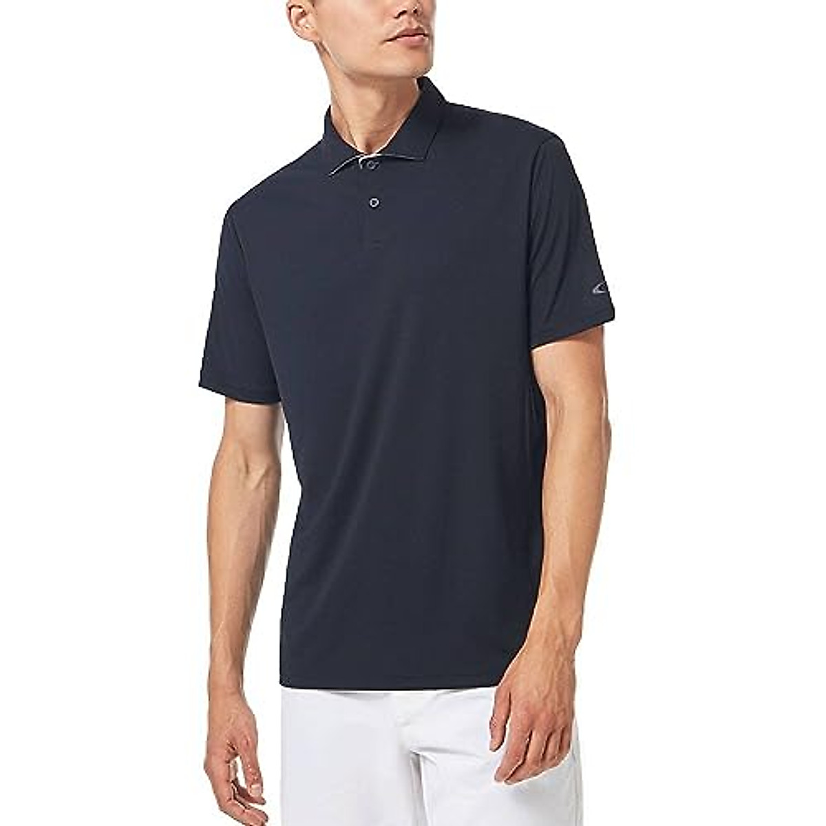 Oakley Mens Divisional Uv Ii Polo Shirt, Blackout, Large US