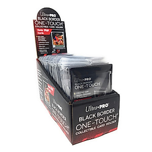 25 Ultra Pro UV One-Touch Magnetic Holders - Black Border 35pt