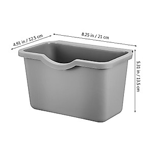 EXCEART Rv Kitchen Trash Can Kitchen Garbage Bin Trash Container Kitchen Compost Bucket Small Hanging Trash Can Under Sink Garbage Can Kitchen Garbage Bucket Cabinet Door Waste Bin Plastic