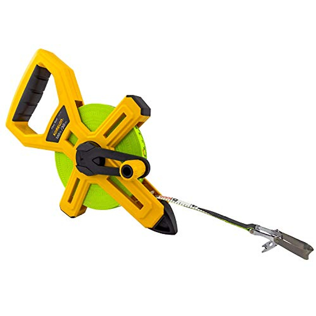 Komelon 6611IM Feet/Inches and Metric Fiber Tape Reel with Double Nylon Coated Fiberglass Blade, 100-Feet-30M by 1/2-Inch