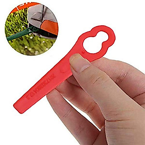Garden 40pcs Grass Strimmer Plastic for Cordless Crop Replace Trim Tool Dckts781d2m1 (Red, One Size)