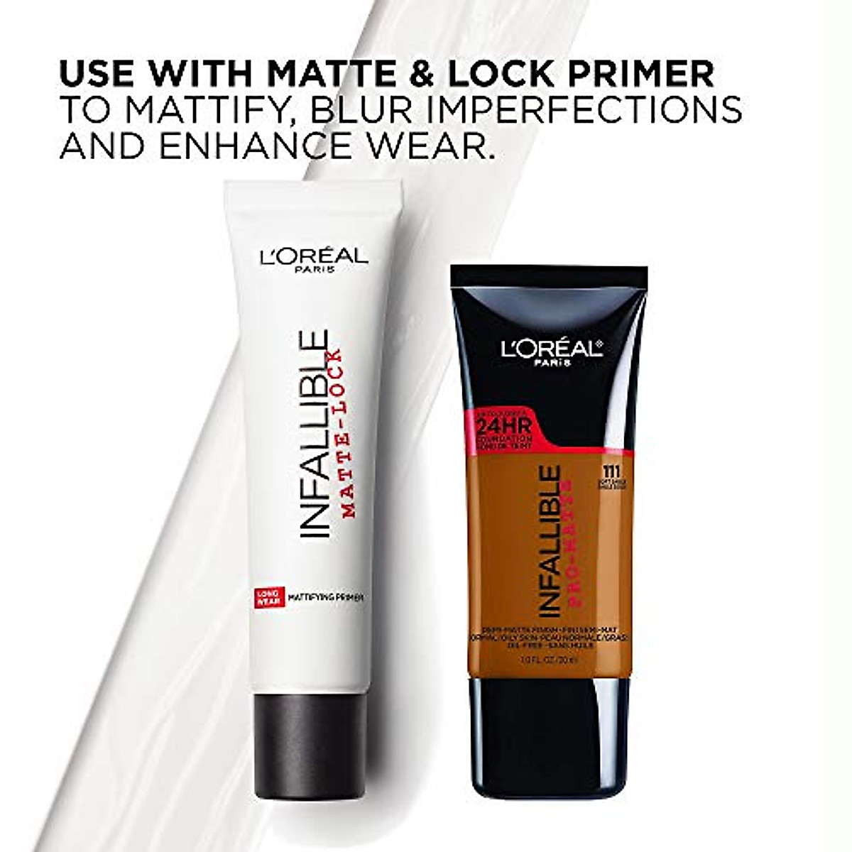 L'Oreal Paris Makeup Infallible Pro-Matte Liquid Longwear Foundation, Ivory Buff 101.5, 1 fl; oz.