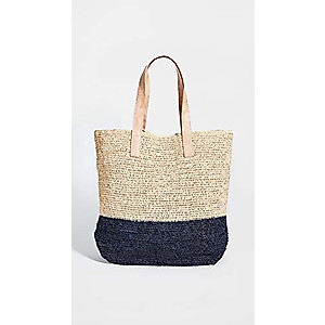 Mar Y Sol Women's Montauk Tote, Navy, Tan, One Size