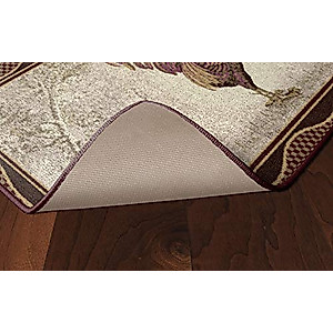 Brumlow Mills Tall Farmhouse Rooster Area Rug Rustic Decor Mat for Kitchen, Dining, Bedroom, Bathroom, Entryway or Living Room, 20" x 44", Brick