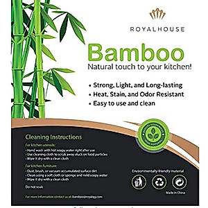 ROYALHOUSE Bamboo Knife Block Holder, In-Drawer Knife Drawer Organizer, Perfect for Home and Chefs, Premium Knife Holder, Gift for Any Occasion and Housewarming, Knives Not Included