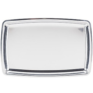 Royal Industries Sizzle Platter, Rectangular, Stainless Steel, 11" x 7.25"