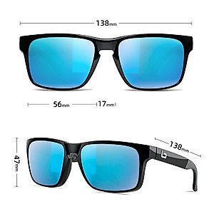 Experience Unmatched Style and Durability with Bnus Italy's Corning Glass Blue Flash Polarized Sunglasses - Perfect for Men and Women