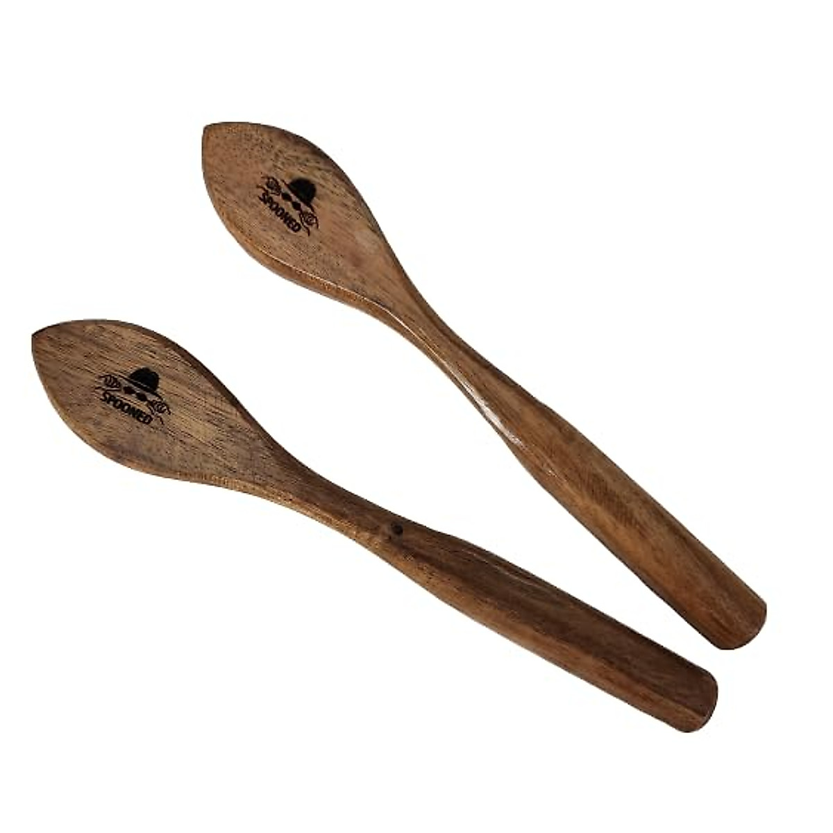 Wooden Musical Spoons - Hand Percussion - Appalachian Folk Instrument (Brown)