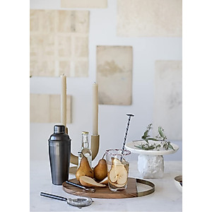 Bloomingville Oval Acacia Wood Cheese and Cutting Board, 14" L x 10" W x 1" H, Natural