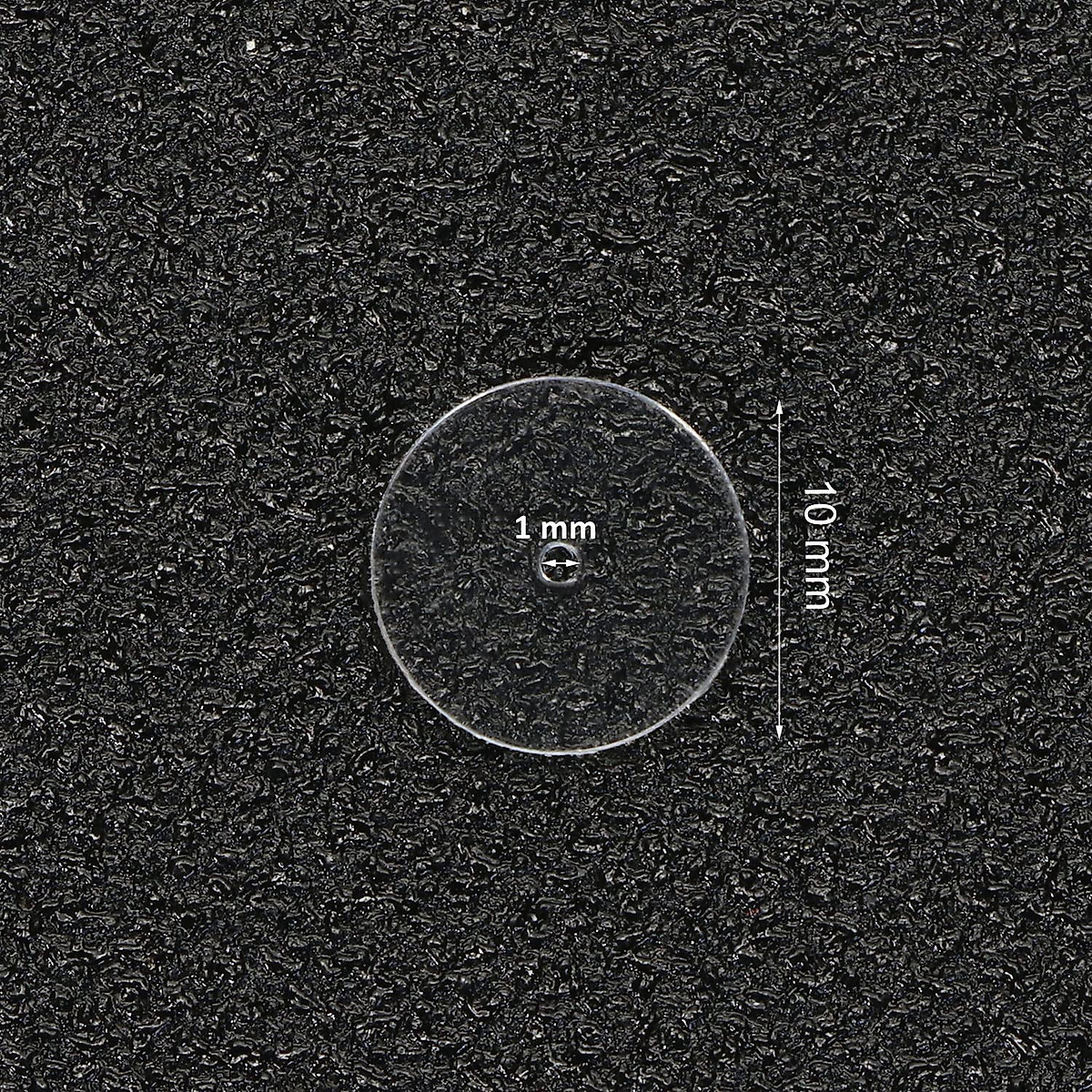 Penta Angel 50Pcs Clear Disc Pads to Stabilize Earrings, Plastic Discs for Earring Backs and Jewelry Crafts