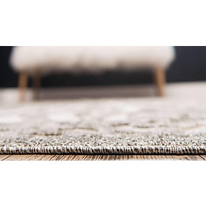 Unique Loom Outdoor Botanical Collection Area Rug (4' x 6' Rectangle, Brown)