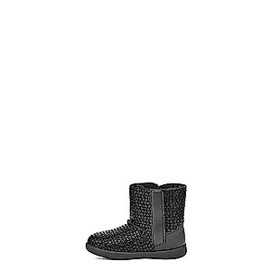 UGG Unisex-Child Keelan Gel Hearts Boot, Black, 6 Toddler