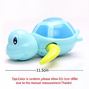3pcs Bath Swimming Turtle Toy for Baby Toddler, Wind Up Chain Bathing Water Toy, Swimming Bathtub Pool Cute Swimming Turtle Toys for Boys Girls.