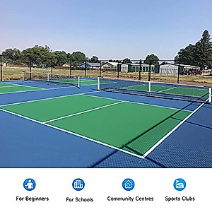 X-ACE 匹克球网-22 英尺(黑白网) X-ACE Regulation Pickleball Set with Net | 4 Paddles | 4 Outdoor Pickleball Balls - Portable 22FT Pickleball Net System All in One Pickle-Ball Equipment Carry Bag (NET)