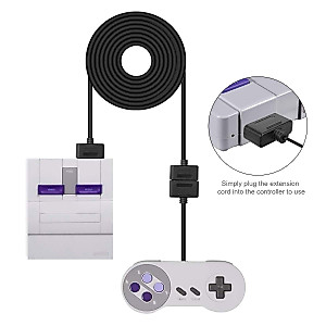 tesha 2PACK PS2 Controller Extension Cable Cord 6ft/1.8m Controller Extension for Sony PlayStation 2 PS2 Game Console