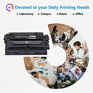 14X Black High Yield Toner Cartridge with Chip (3-Pack) | 14X Toner Replacement for HP 14X Toner 14A CF214A Compatible with Laser Enterprise M712 Series, Laser Enterprise MFP M725 Series | 14X CF214X