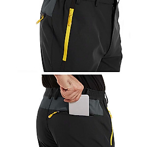 BIYLACLESEN Hiking Pants Mens Spring Fall Outdoor Pants Waterproof Pants Work Pants for Men Fishing Pants Travel Pants Tactical Pants Men