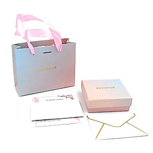 SOLINFOR 40th Birthday Gifts for Women - Sterling Silver Necklace - Four Pearls for Her 4 Decade - 40 Years Old Jewelry Gift Idea